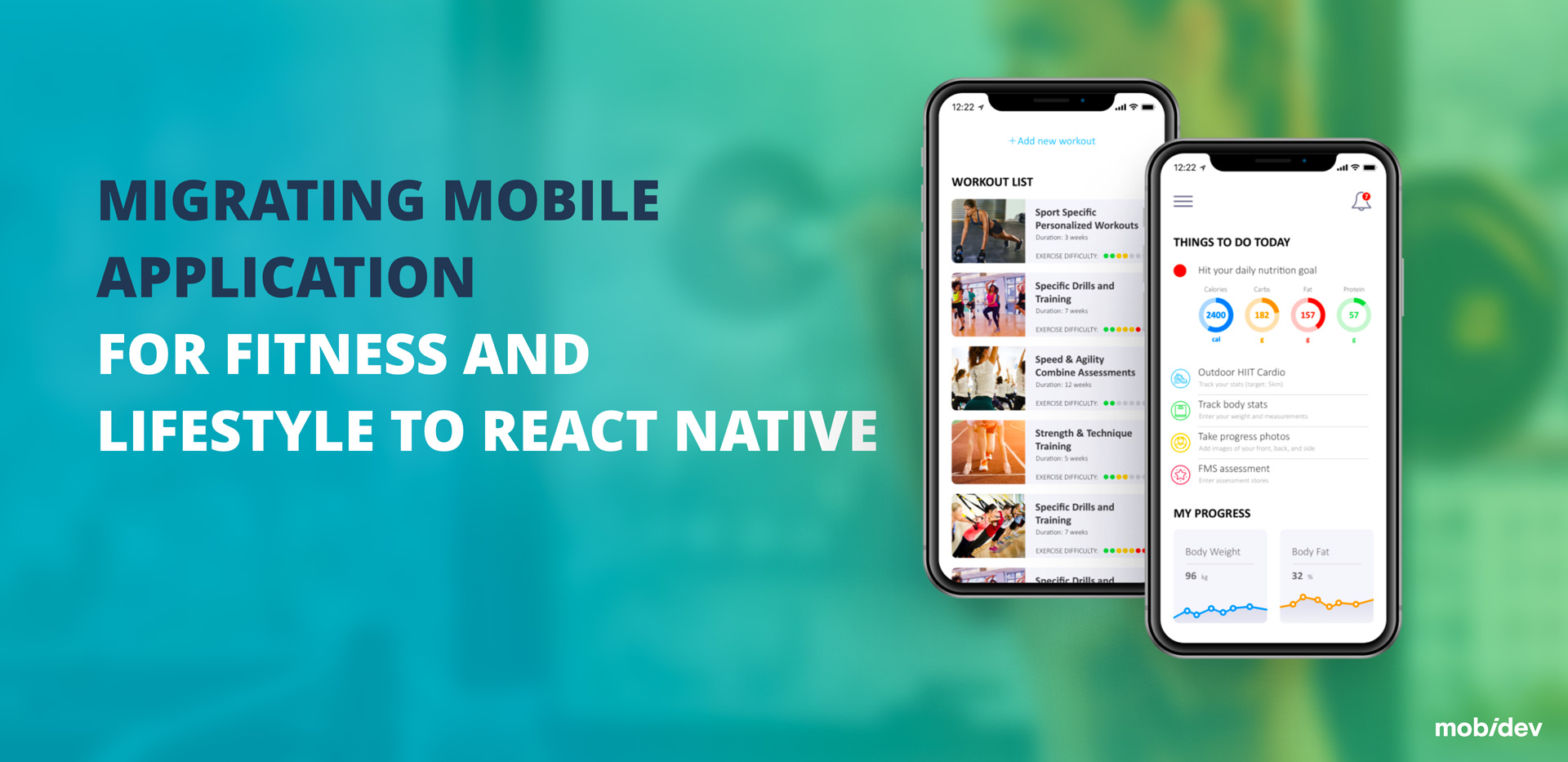 MIGRATING MOBILE APPLICATION FOR FITNESS AND LIFESTYLE TO REACT NATIVE ...